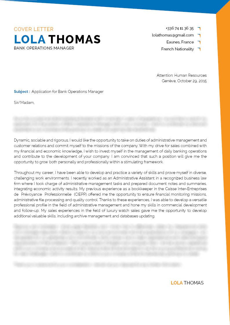 Operations Manager Cover Letter Collection Letter Template Collection